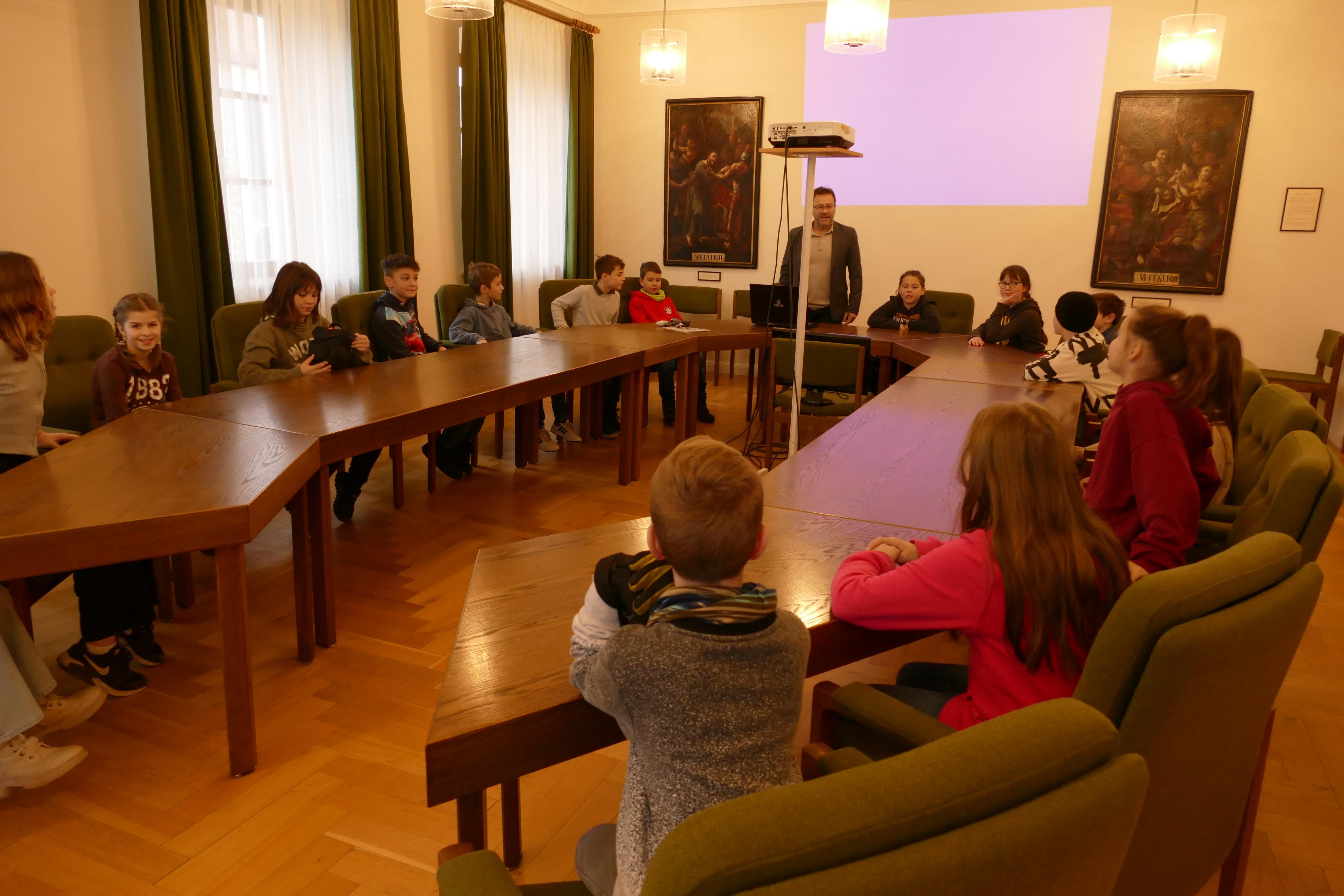 Schüler besuchen Bürgermeister