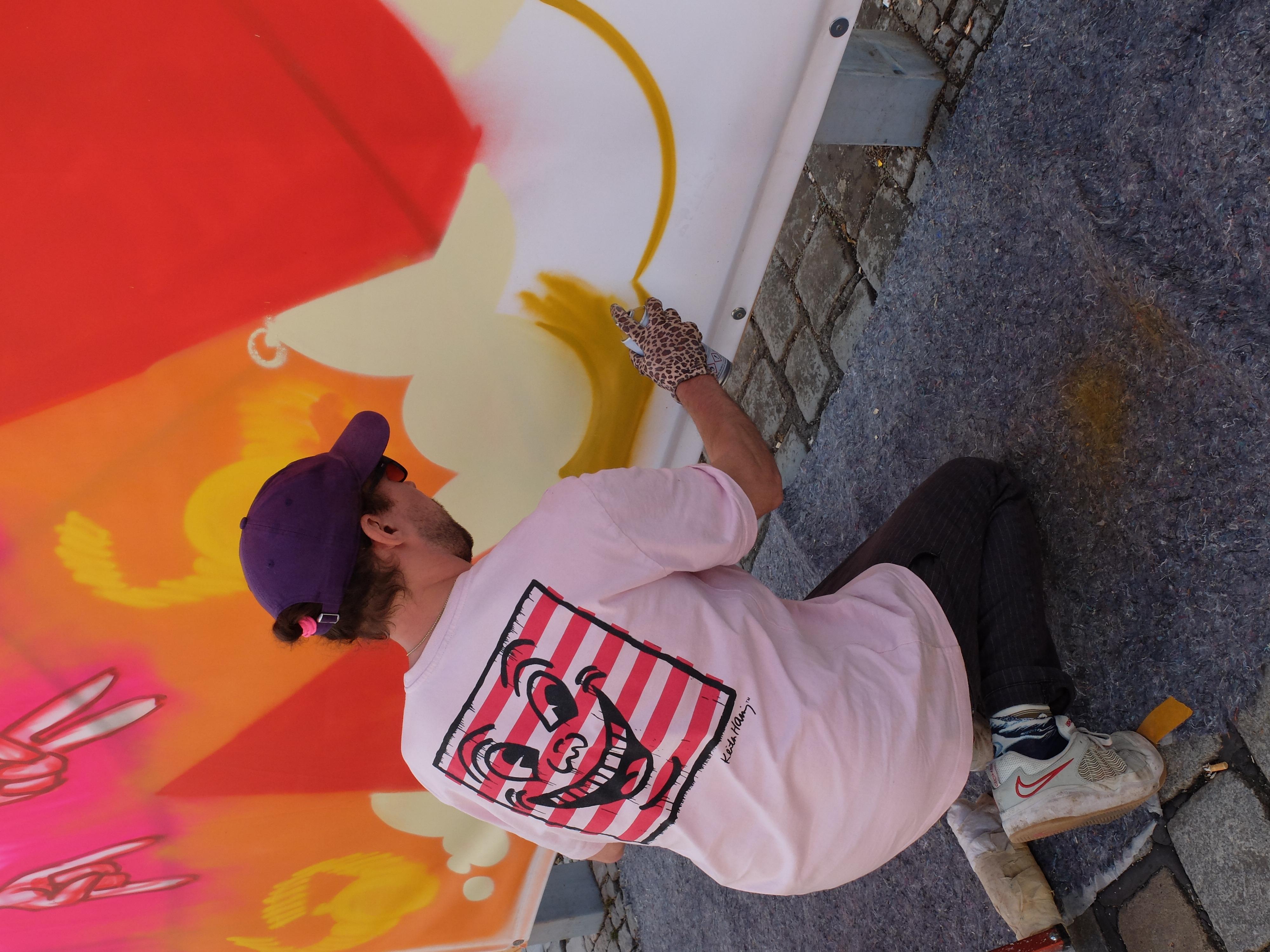 Graffiti-Kunst am Stadtplatz