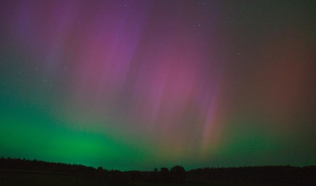 Leserfotos: Farbenprächtige Polarlichter über dem Landkreis Pfaffenhofen
