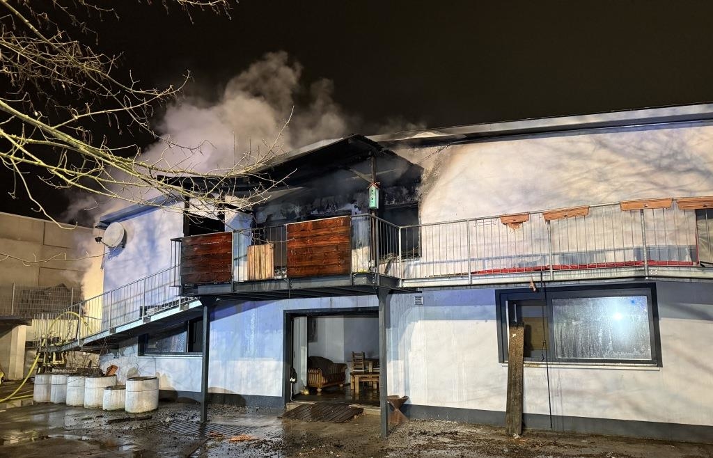 Brand in ehemaliger Pension in Donauwörth: Kripo ermittelt
