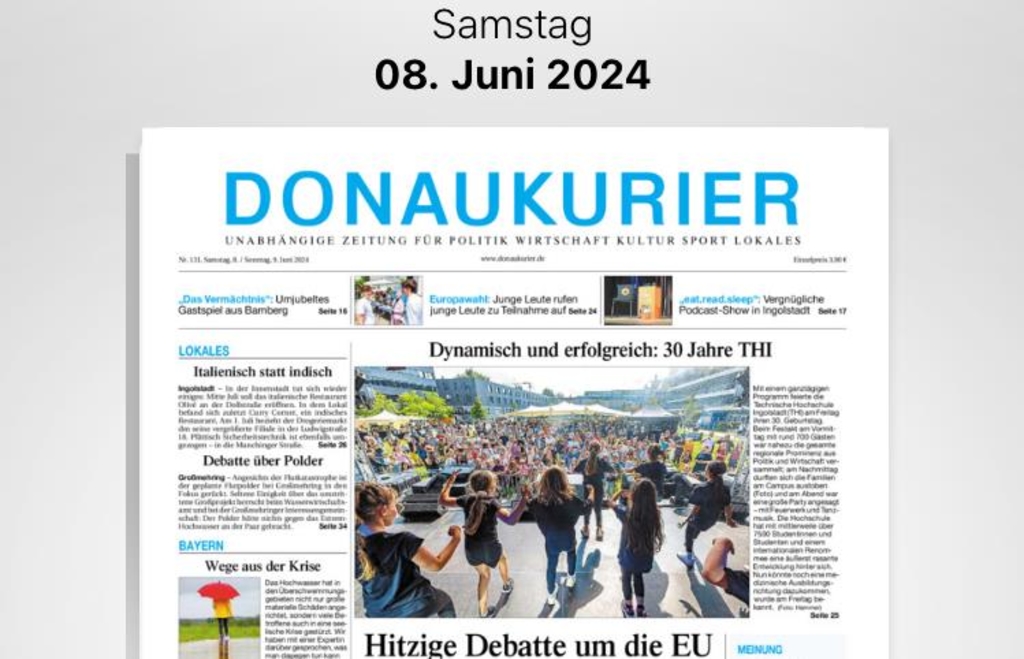 Hochwasser behindert Zeitungszusteller: ePaper des Donaukurier frei zugänglich