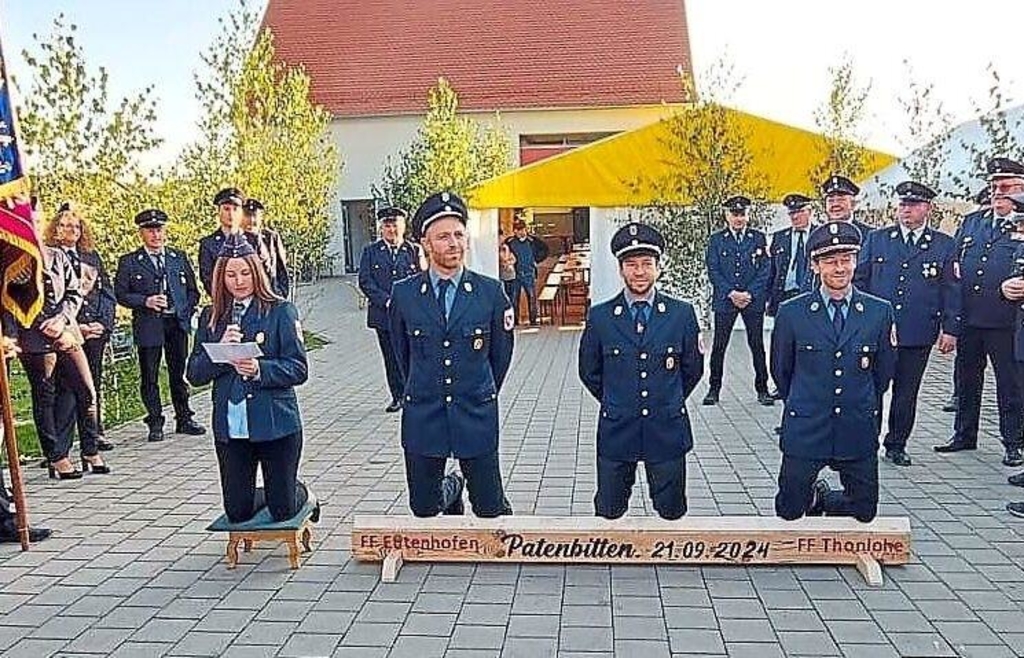 Vor der 125-Jahr-Feier: Feuerwehr Eutenhofen bei zweitem Patenbitten