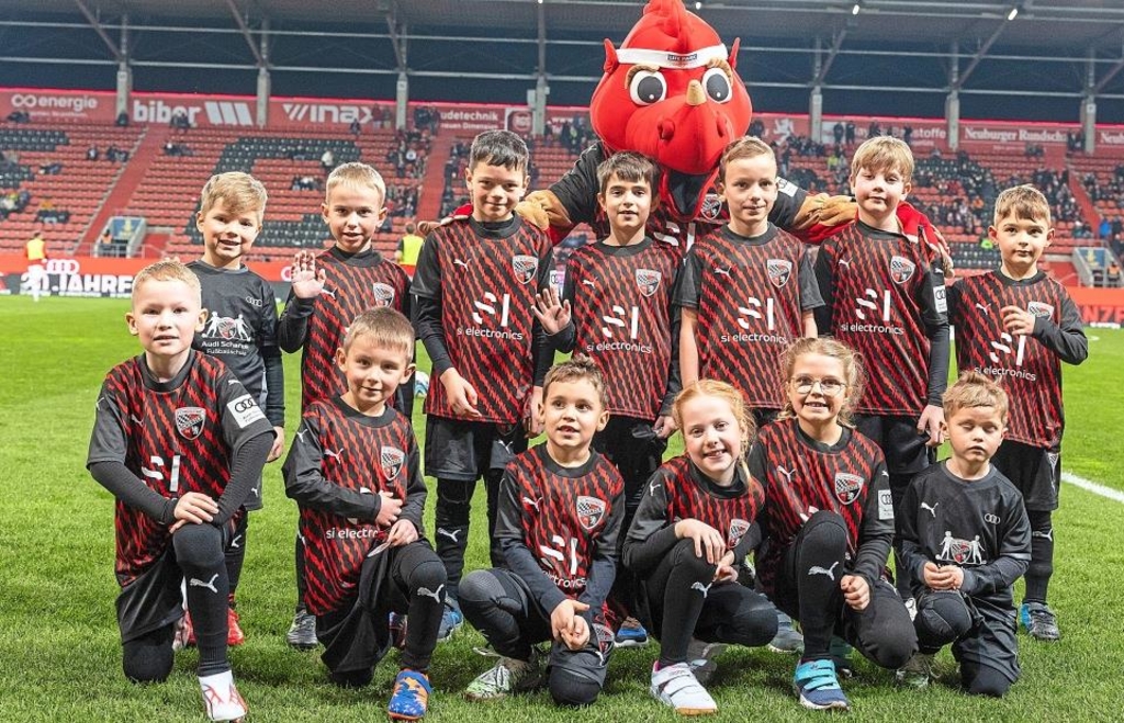 F-Jugend-Kicker des FC Mindelstetten im Schanzer Stadion