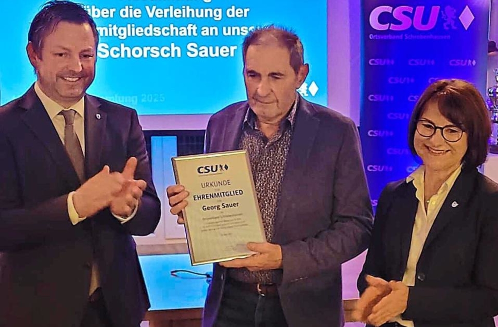 Georg Sauer jetzt Ehrenmitglied des Ortsverbands