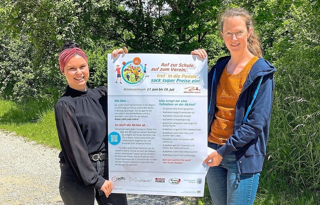 Altmühl-Jura-Aktion für Schüler: Mit dem Rad zur Schule und zum Verein