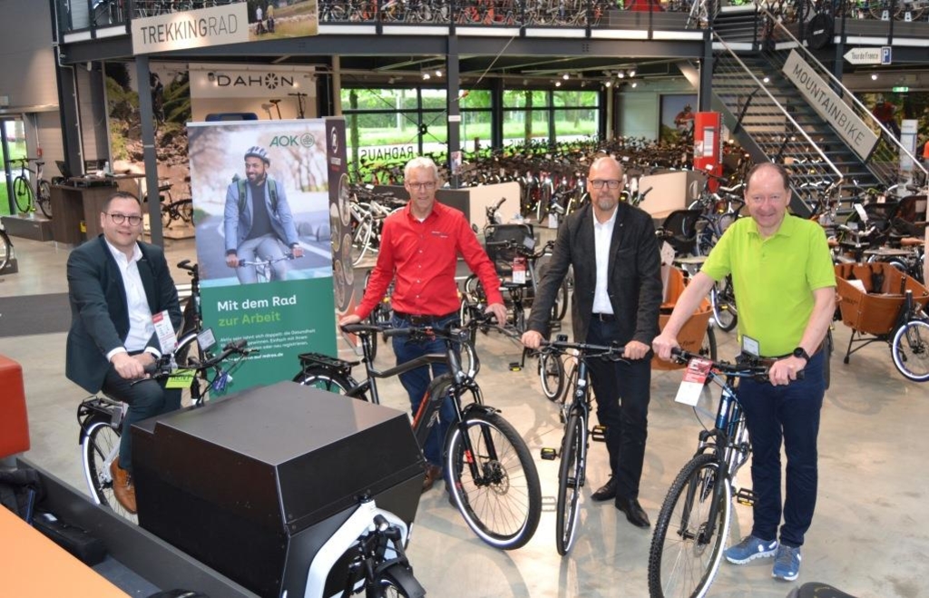 AOK und ADFC haben wieder ihre sommerliche Radlaktion gestartet