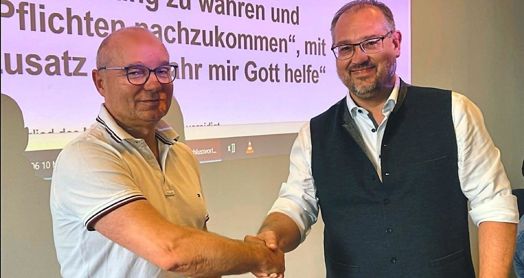 Thomas Brunner als Nachrücker vereidigt